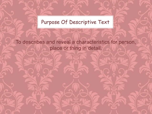 power point - writing skill (descriptive text) | PPTX