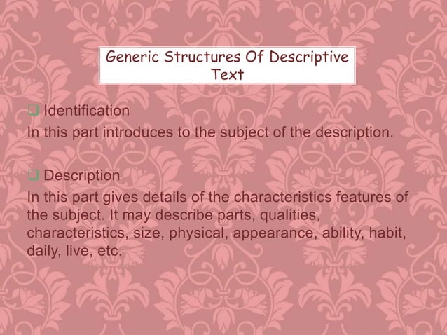 power point - writing skill (descriptive text) | PPTX