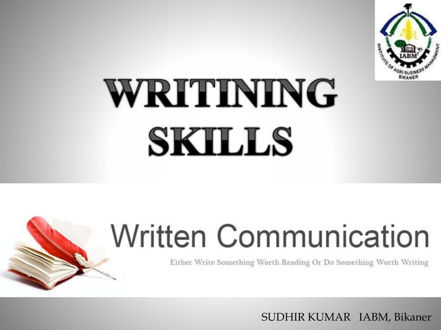 Writing skills | PPT