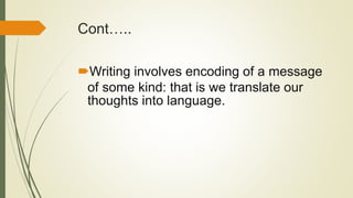 Writing skills | PPT