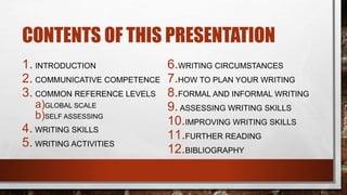 Writing skills | PPTX