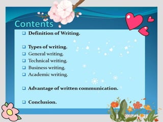 Writing skills | PPTX