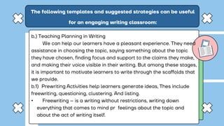 WRITING SKILLS in teaching writing eng maj 107 | PPTX