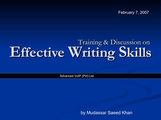 Effective Writing Skills for College Students | PDF