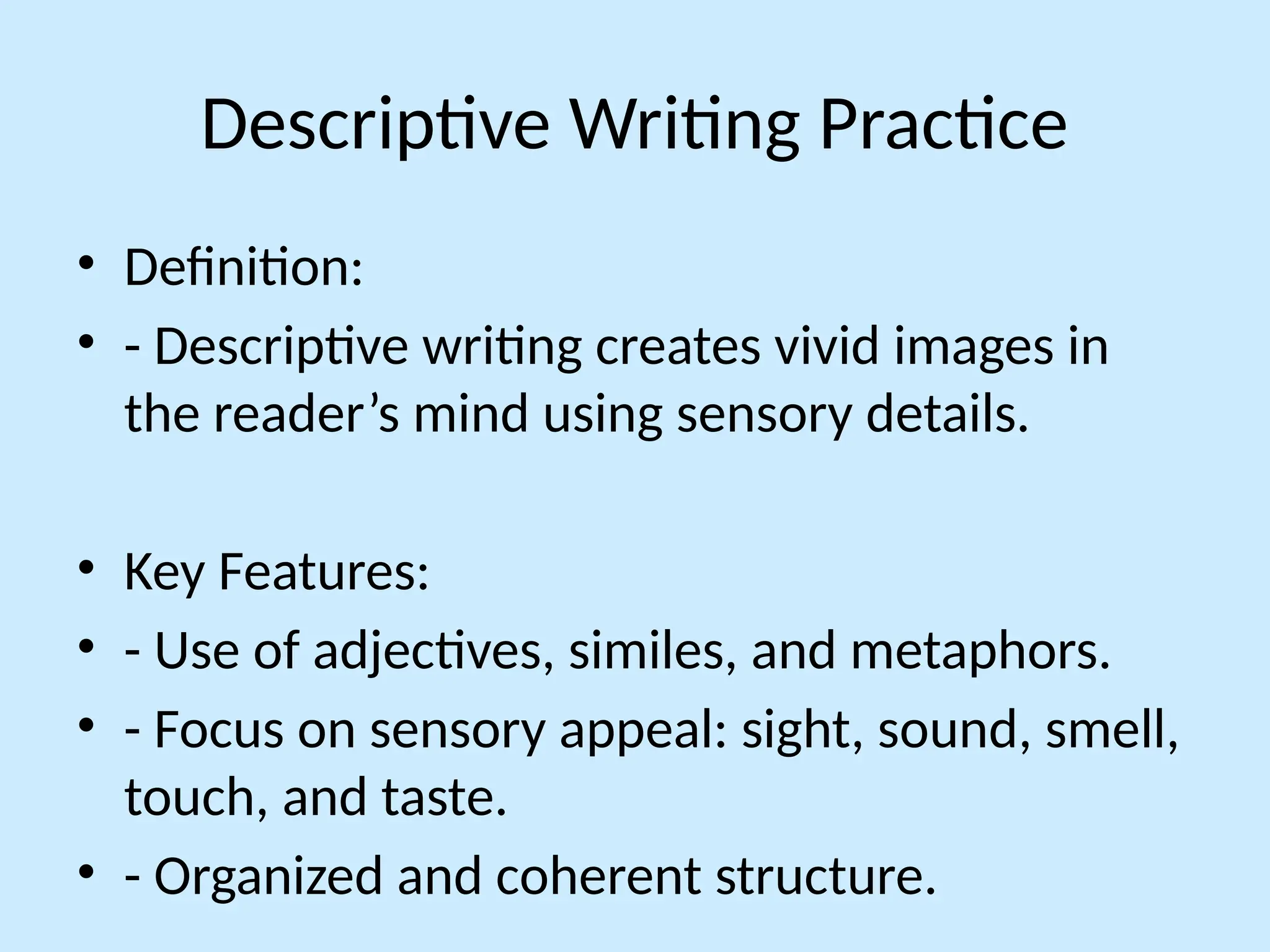 Writing skills (Poster Presentation and descriptive writing) | PPTX