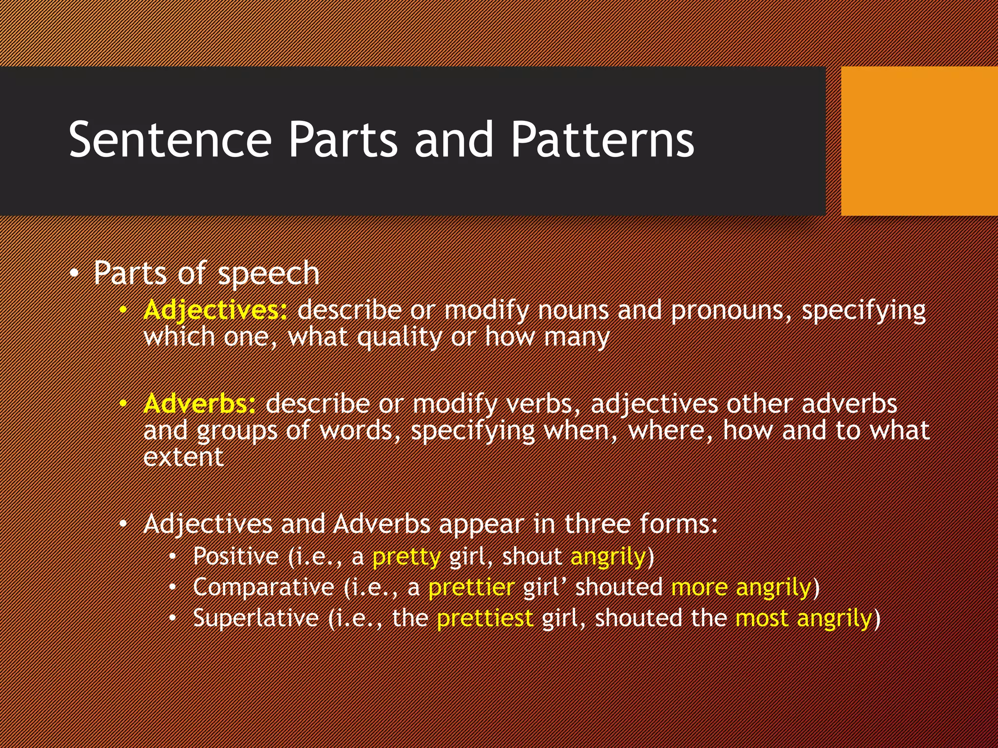 Writing skills - Grammar Basics | PPTX