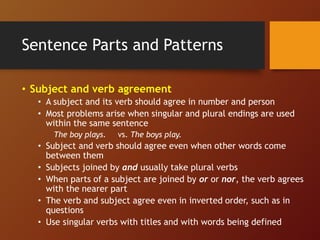 Writing skills - Grammar Basics | PPTX