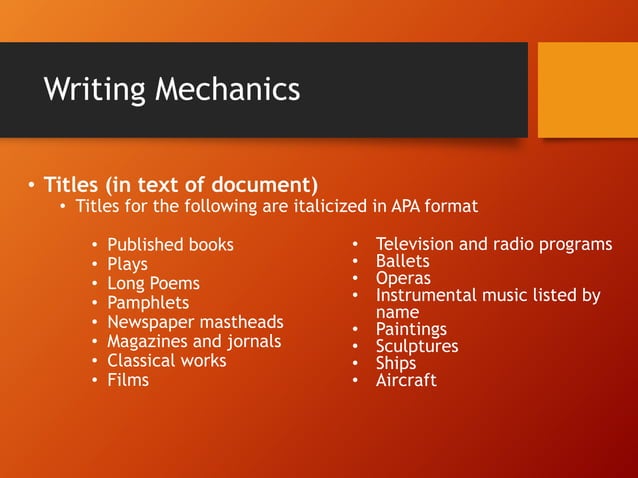 Writing Skills - Mechanics | PPTX