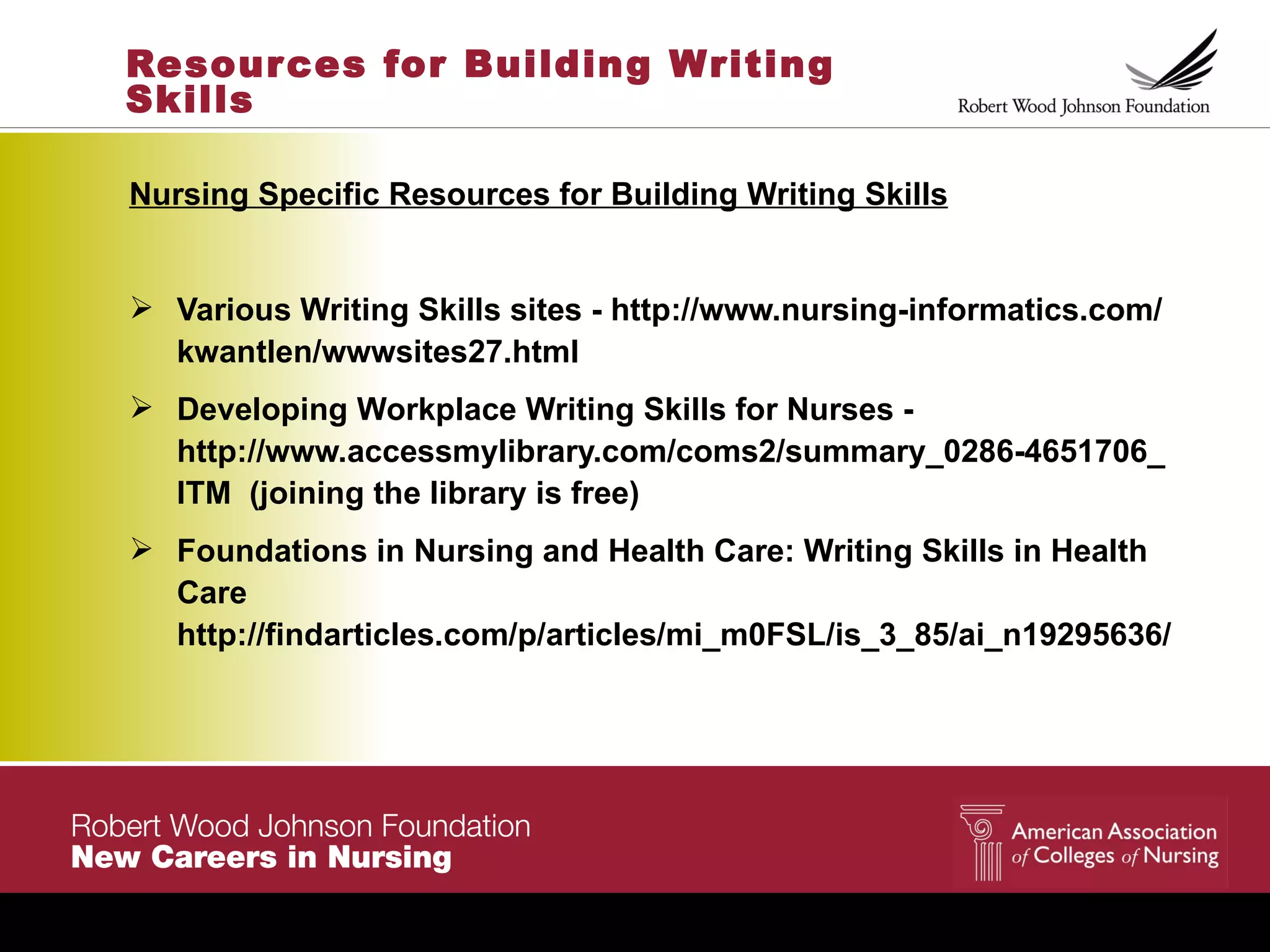Writing skills 2012 | PPT