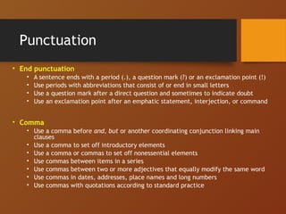 writing skills grammar basics for university | PPTX