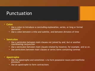 writing skills grammar basics for university | PPTX