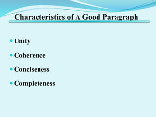 Writing Skills (Paragraph and Essay Writing) | PPTX