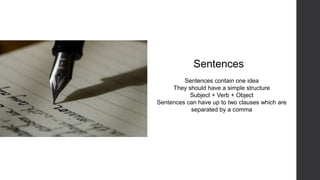 Writing skills the principles | PPTX