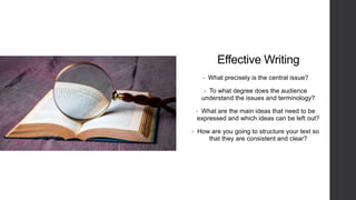 Writing skills the principles | PPTX