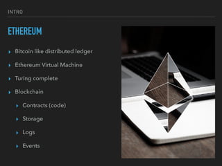 Writing smart contracts | PPT