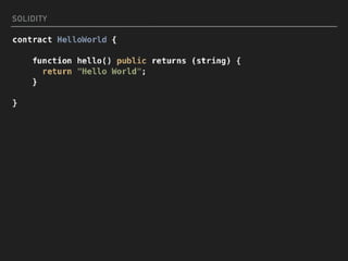 Writing smart contracts | PPT