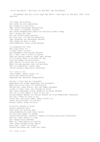 Writing's on the wall | TXT