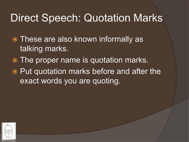 Quotations and Quotation Marks | PPT