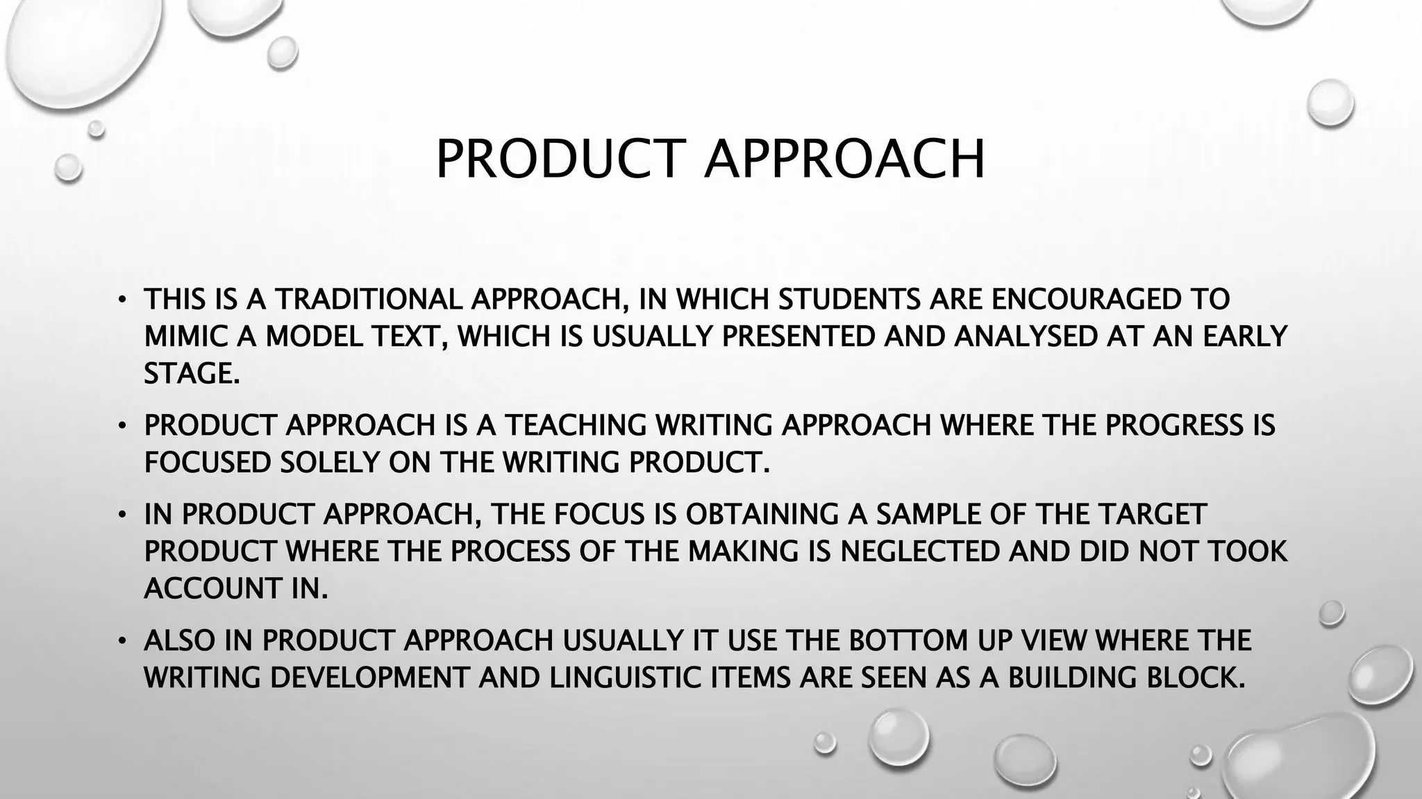 Writing stages in product approach | PPT