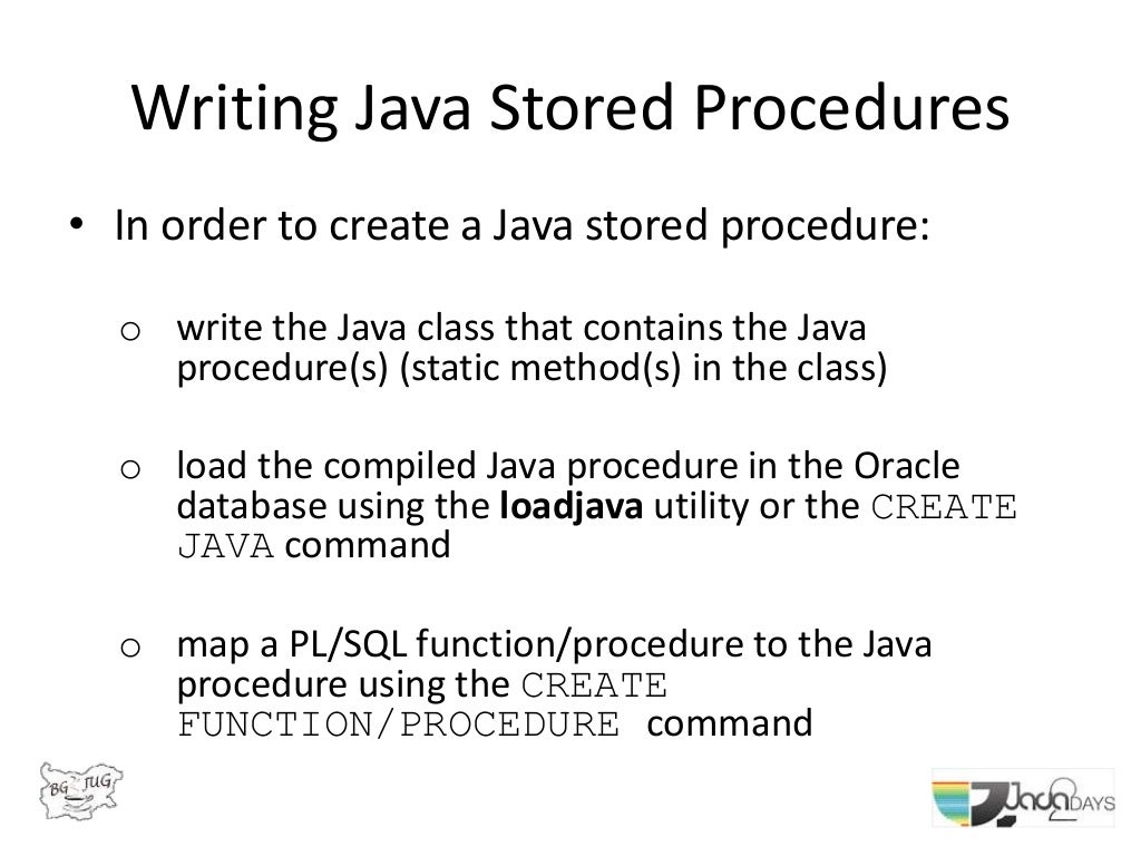 Writing Stored Procedures With Oracle Database 12c