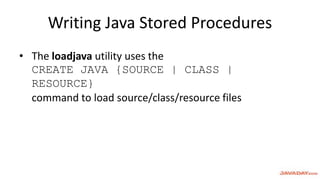 Writing Stored Procedures in Oracle RDBMS | PPT