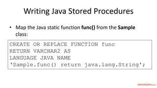 Writing Stored Procedures in Oracle RDBMS | PPT
