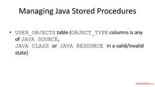 Writing Stored Procedures in Oracle RDBMS | PPT