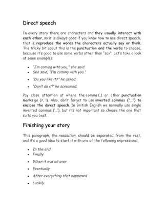 Writing Stories | DOC
