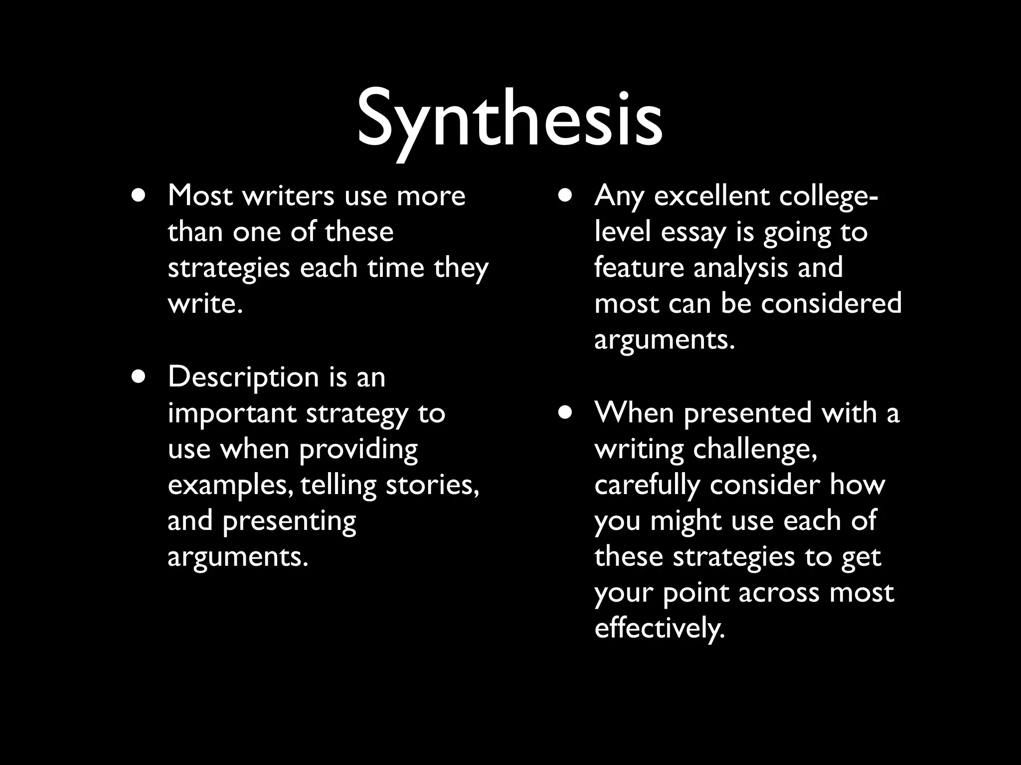 Writing Strategies | KEY