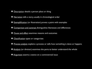 Writing Strategies | KEY