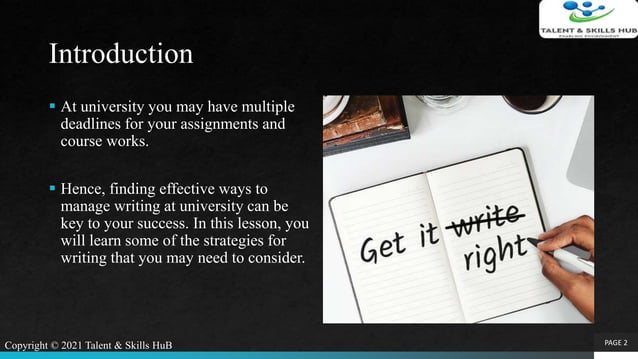 Strategies for Developing Writing Skills | PPTX