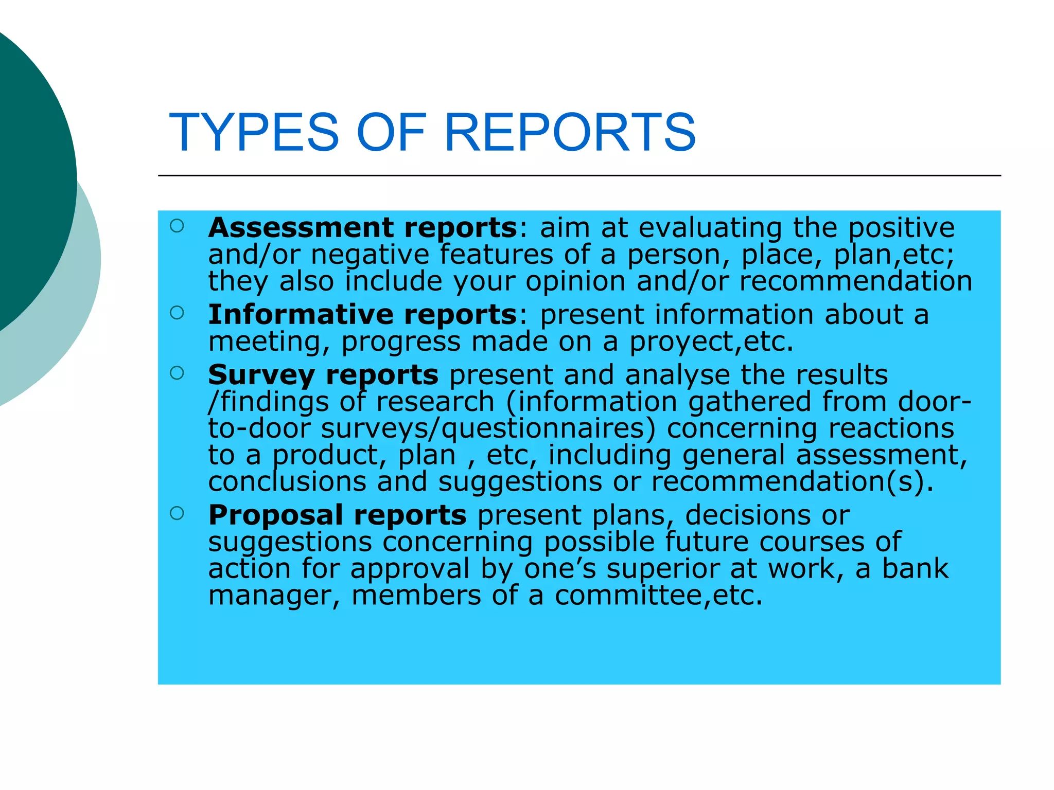 Writing a survey report | PPT