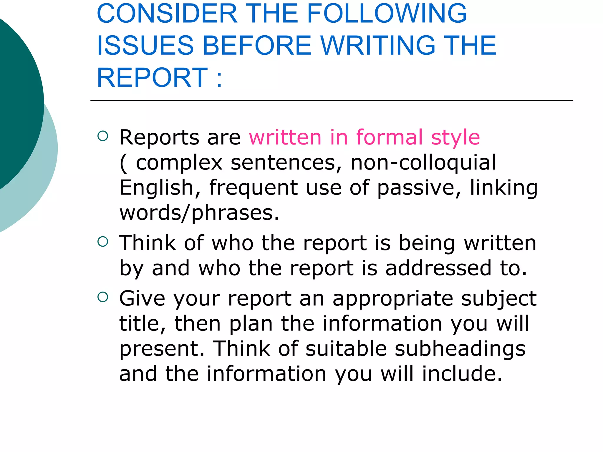 Writing a survey report | PPT