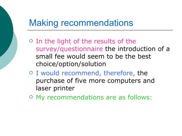 Writing a survey report | PPT