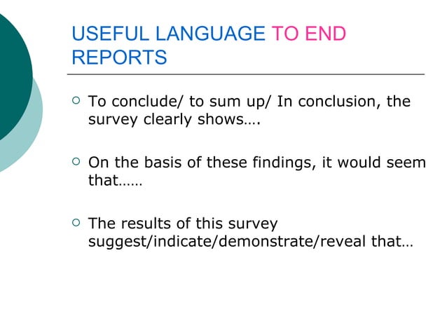 Writing a survey report | PPT