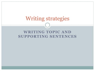 Writing strategies writing paragraphs | PPTX