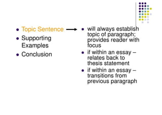 Writing Strong Paragraphs | PDF