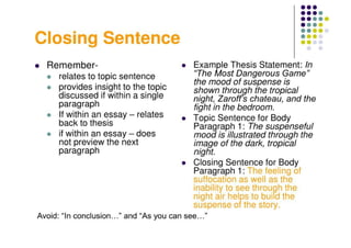 Writing Strong Paragraphs | PDF
