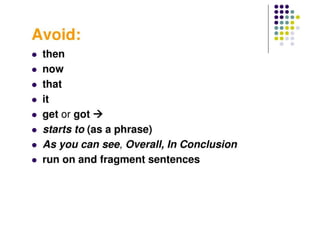 Writing Strong Paragraphs | PDF