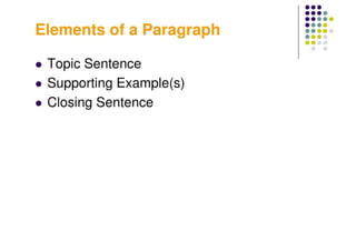 Writing Strong Paragraphs | PDF