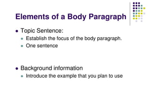 Writing Strong Paragraphs | PDF