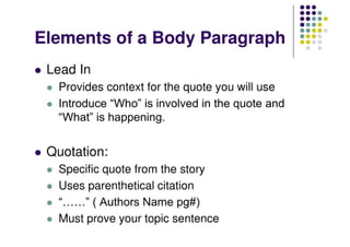 Writing Strong Paragraphs | PDF