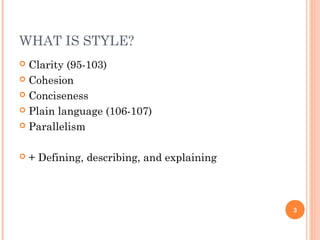 Writing Style | PPT