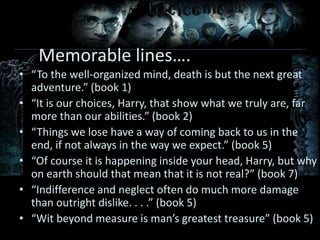 Writing Style and Techniques of J. K. Rowling in Harry Potter | PPTX
