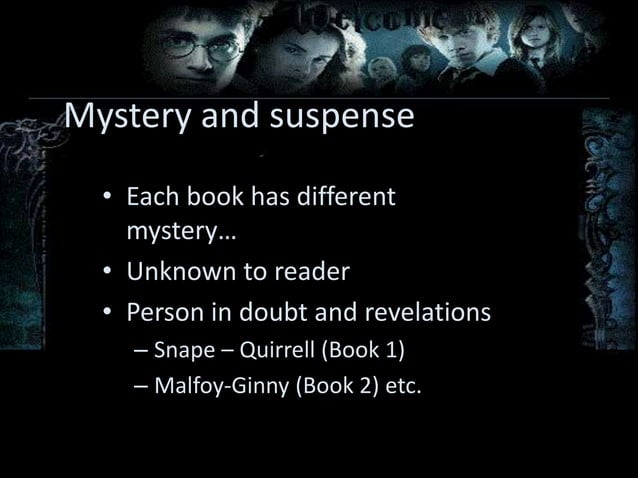 Writing Style and Techniques of J. K. Rowling in Harry Potter | PPTX ...
