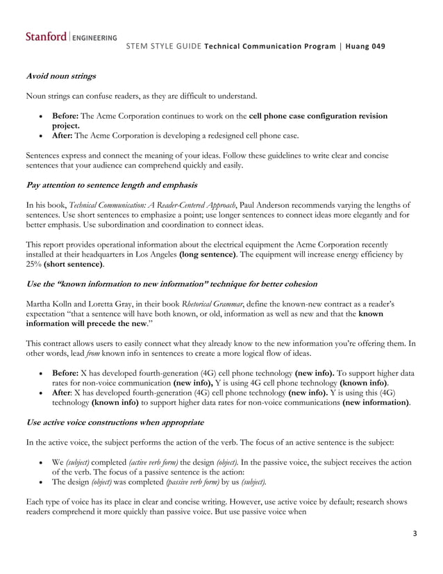 writing_style_guide for writers and lectures and others | PDF