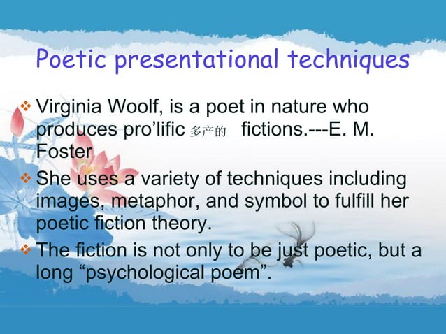 Writing Style Of Virginia Woolf | PPT | Fiction | Books and Literature