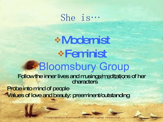 Writing Style Of Virginia Woolf | PPT | Fiction | Books and Literature