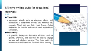 Writing Styles for Educational Materials.pptx