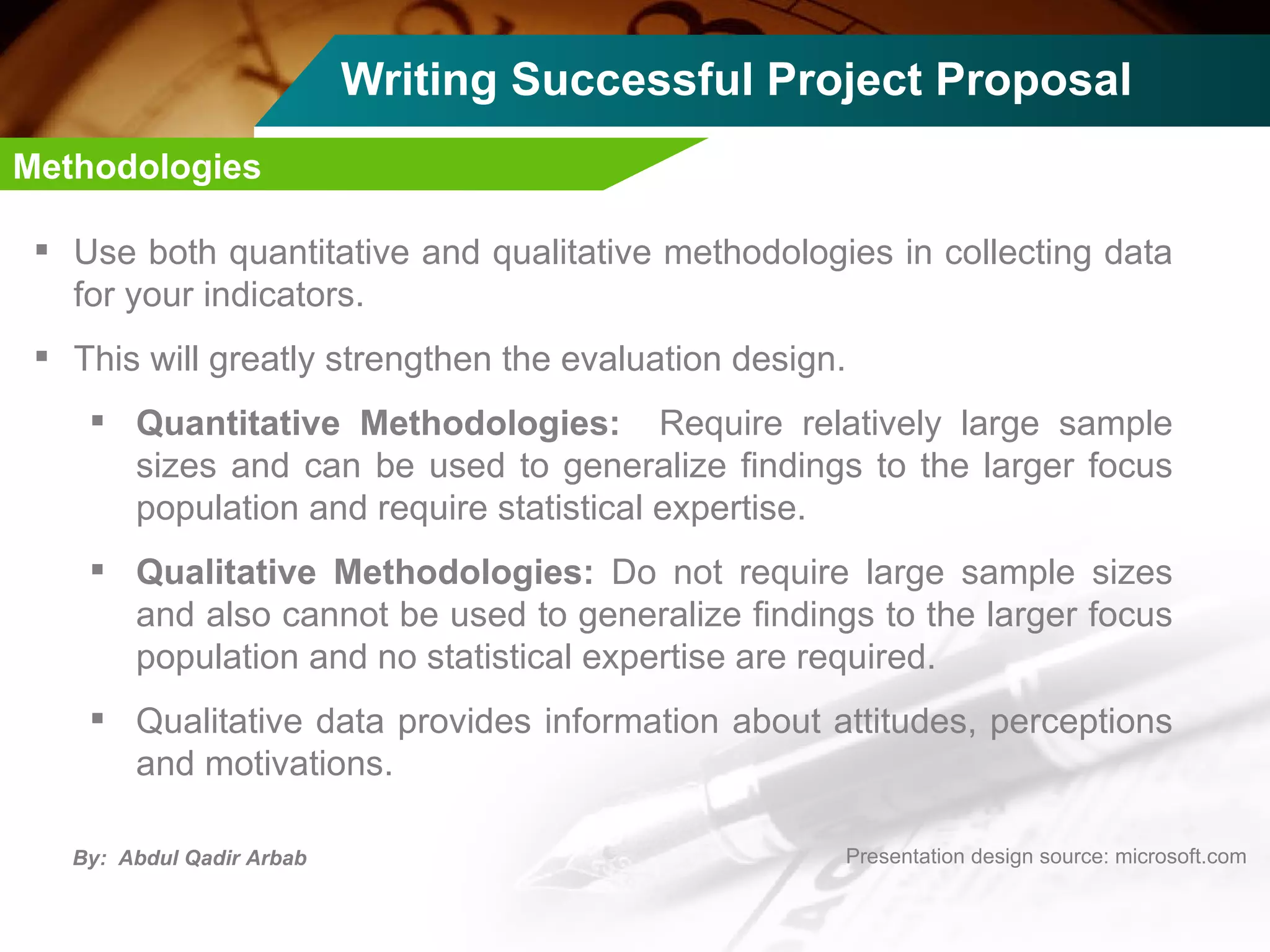 Writing Successful Project Proposal | PPT